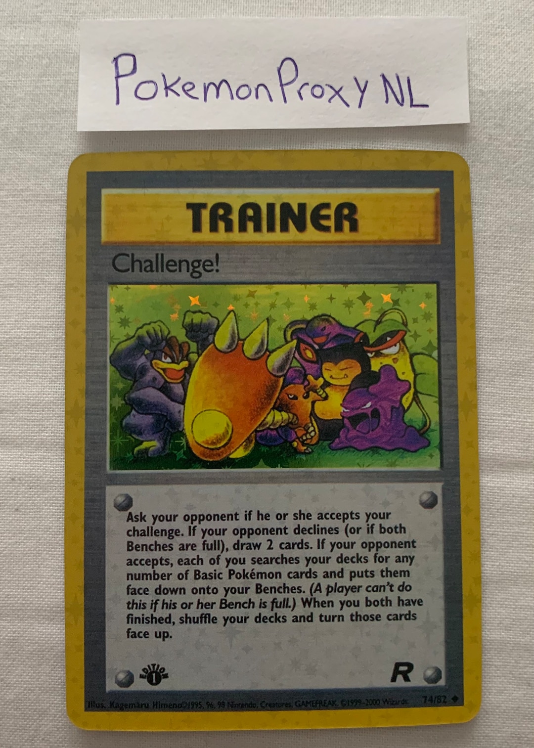 Challenge R 1st TRAINER / Team Rocket Set / 74/82 / 1999 / PROXY ...