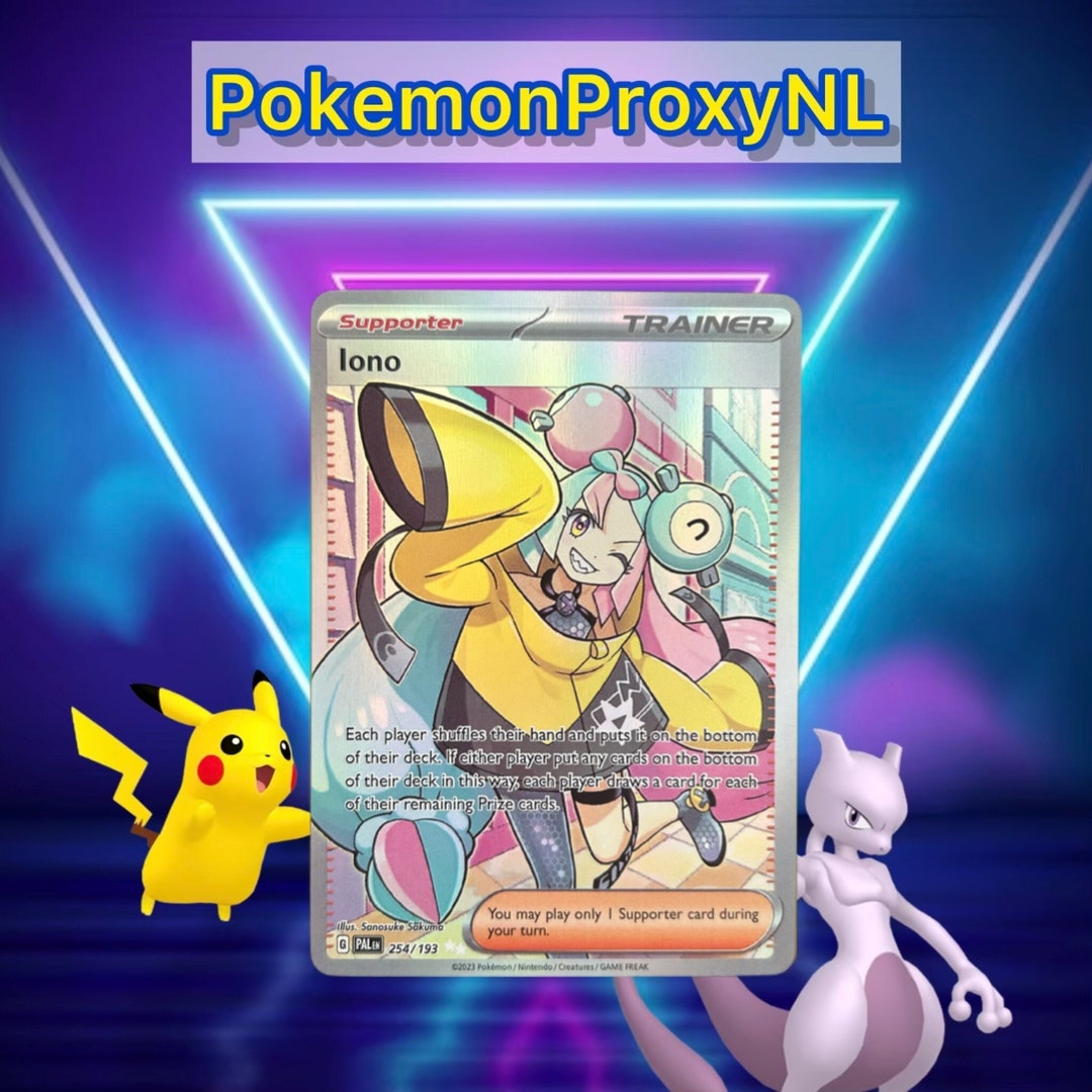 Iono TRAINER / Paldea Evolved / 254/193 PAL / 2023 / PROXY Pokémon Card ...