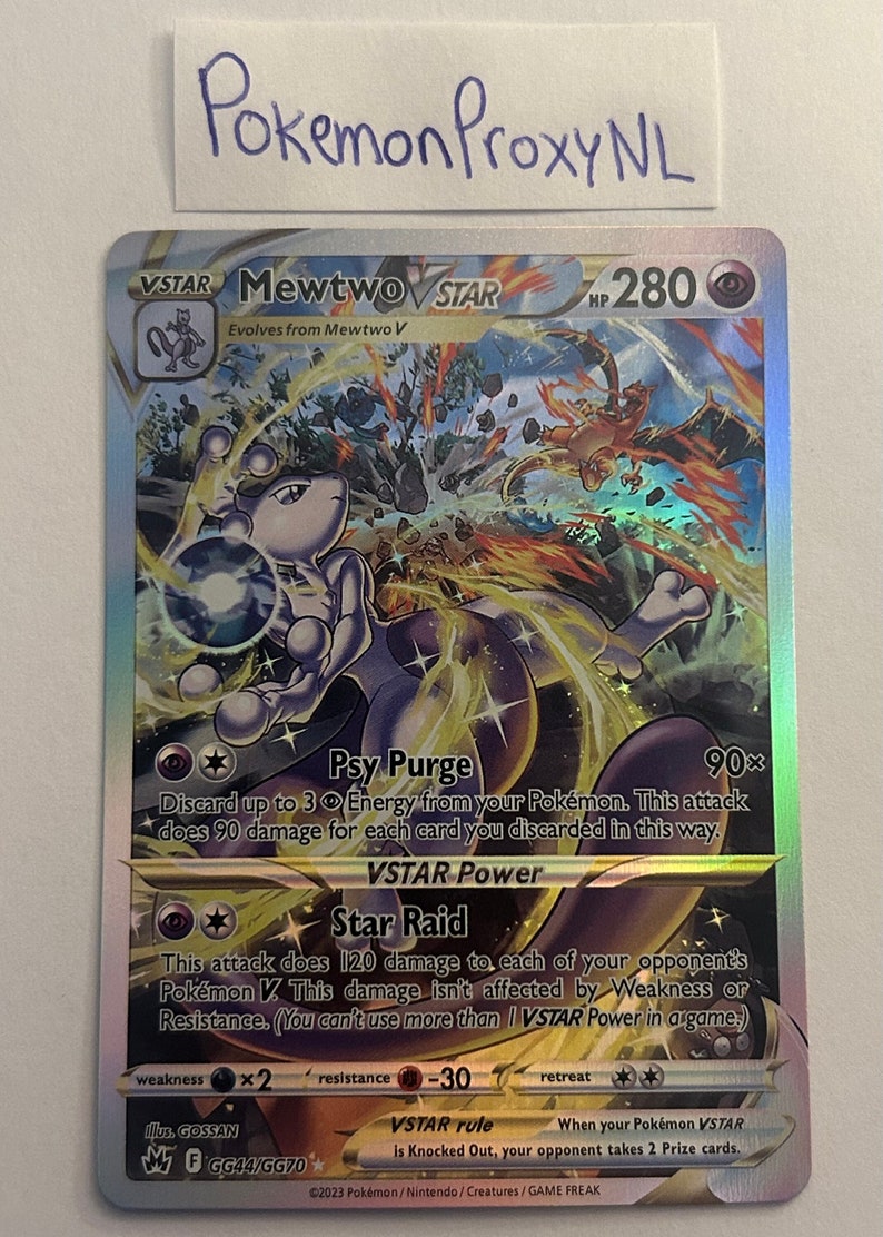 Mewtwo VSTAR / Crown Zenith / GG44/GG70 / 2023 / PROXY TCG Card(s) - Etsy