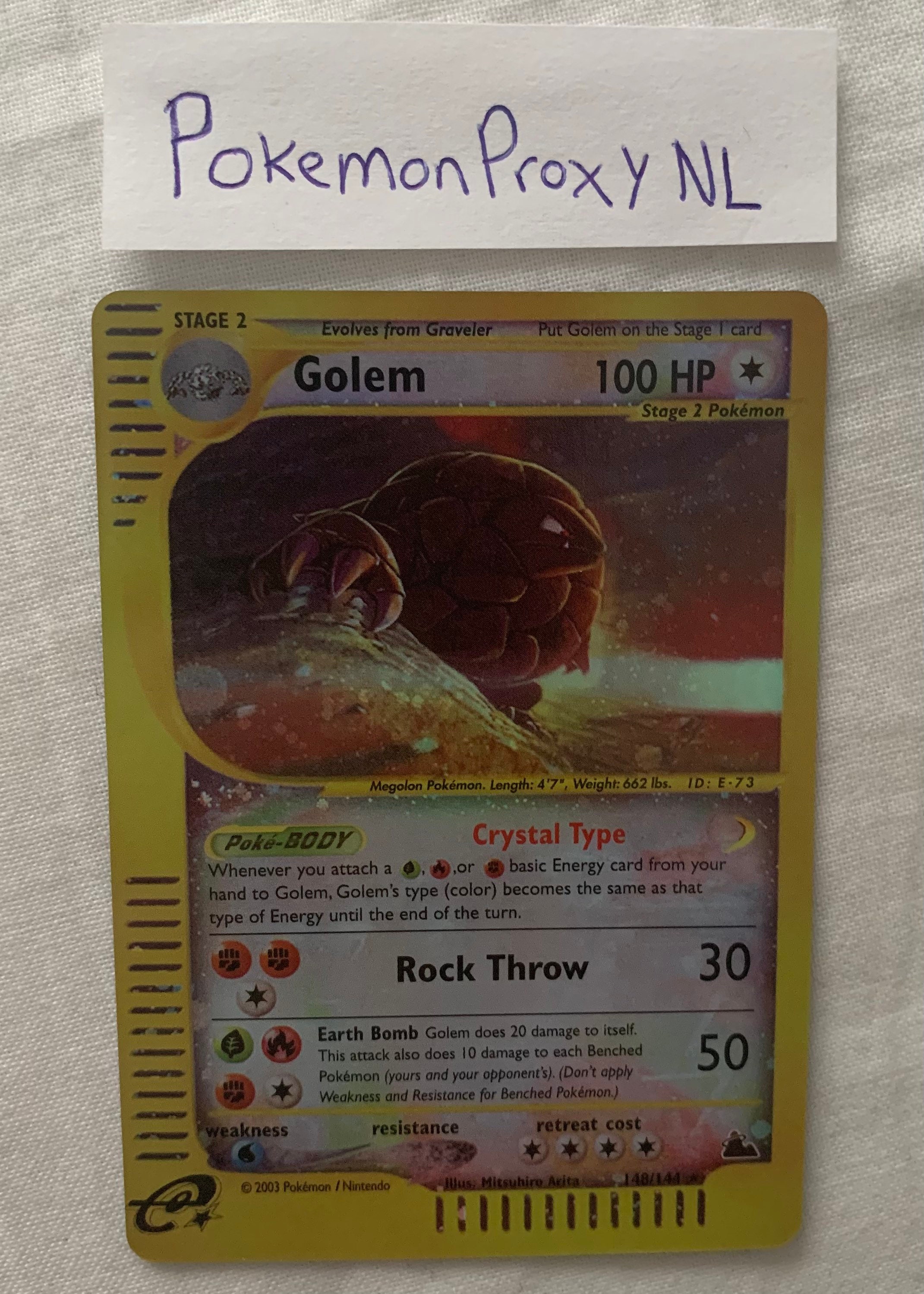 Golem Pokemon Card