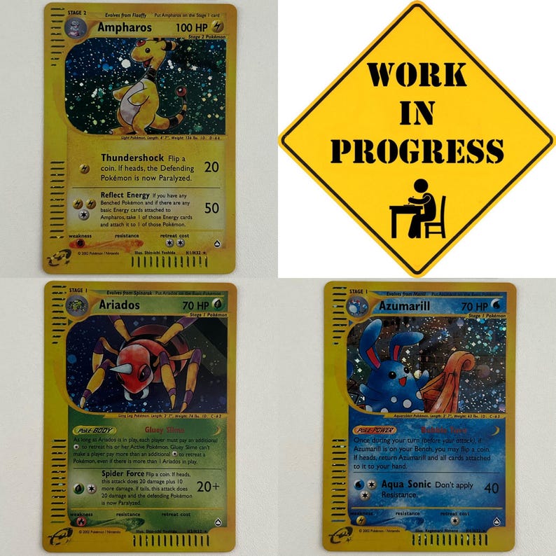 Aquapolis Set (AQ) / H1/147 - 150/147 / 2003 / PROXY TCG Card(s) - Etsy