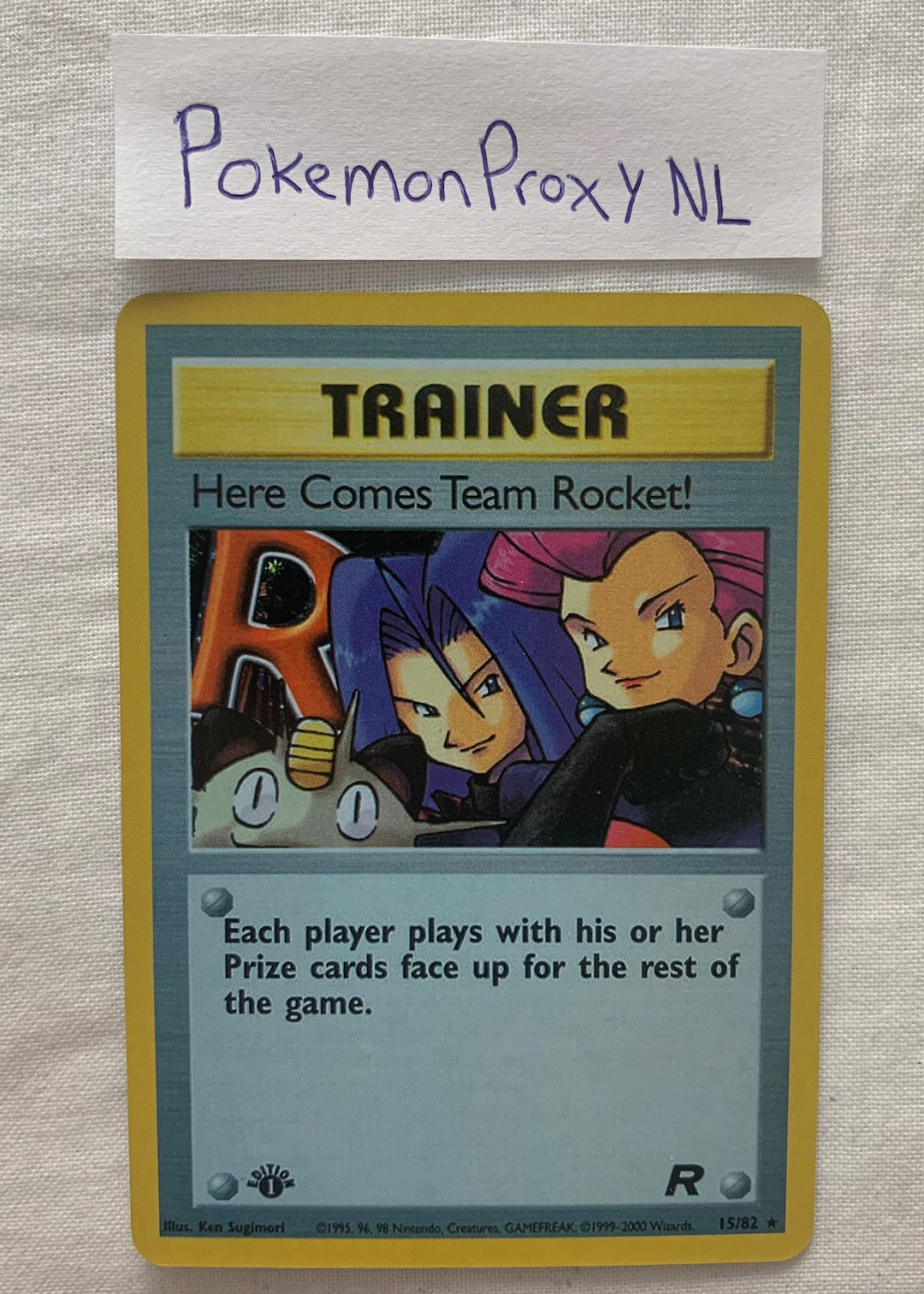 Here Comes Team Rocket TRAINER R 1st V.1 / Team Rocket Set - Etsy