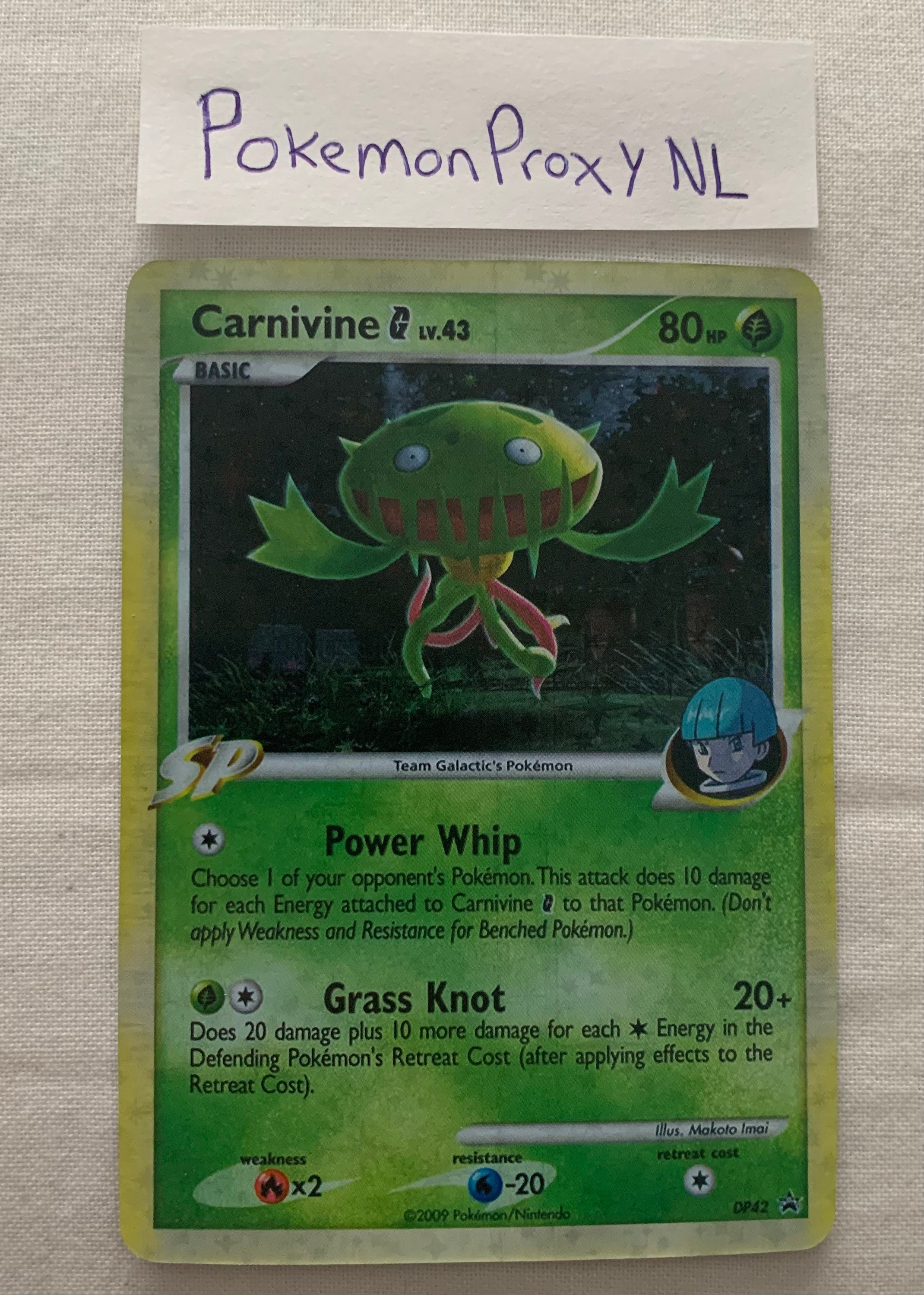 Carnivine Pokemon Cards