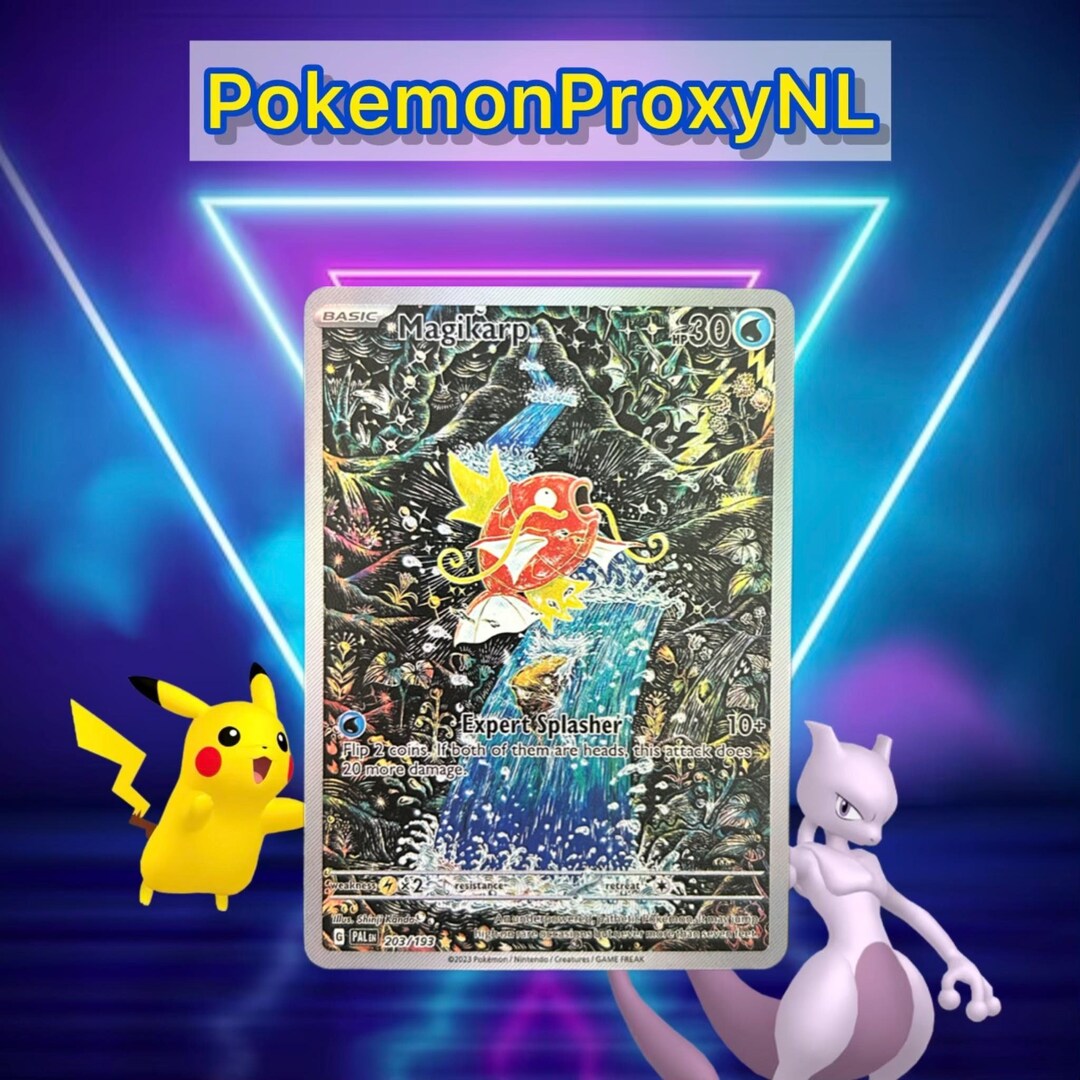 Magikarp / Paldea Evolved / 203/193 PAL / 2023 / PROXY Pokémon Card - Etsy