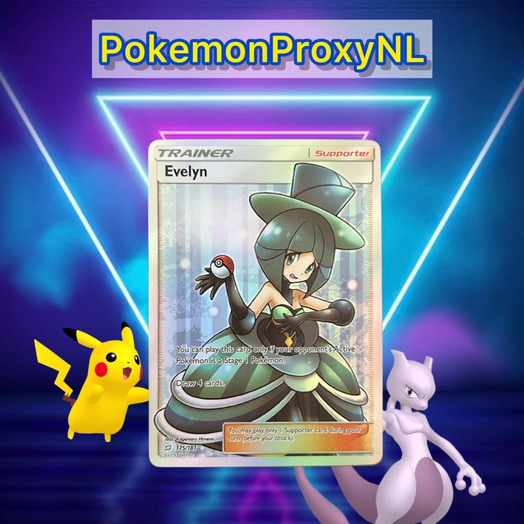 Evelyn TRAINER / Team up / 175/181 / 2019 / PROXY Pokémon Card - Etsy