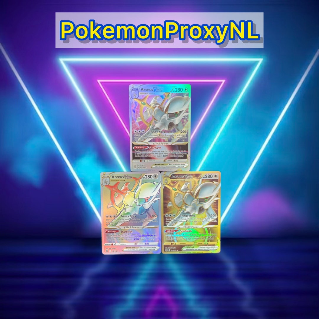 Arceus Vstar 123/172 Arceus Vstar 176/172 rainbow Arceus Vstar 184/172 ...