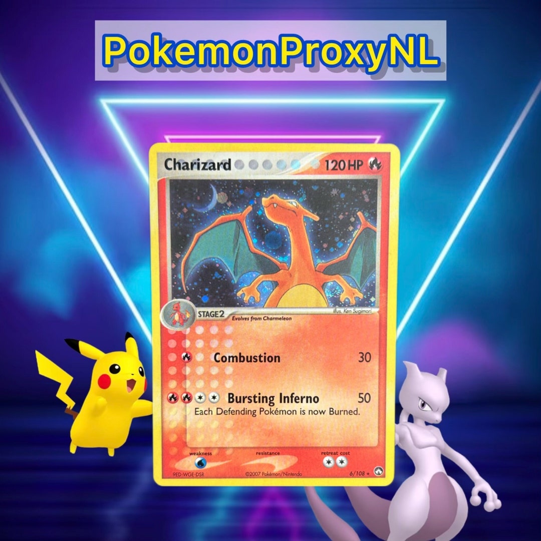Charizard / Power Keepers / 6/108 / 2007 / PROXY TCG Card(s) - Etsy