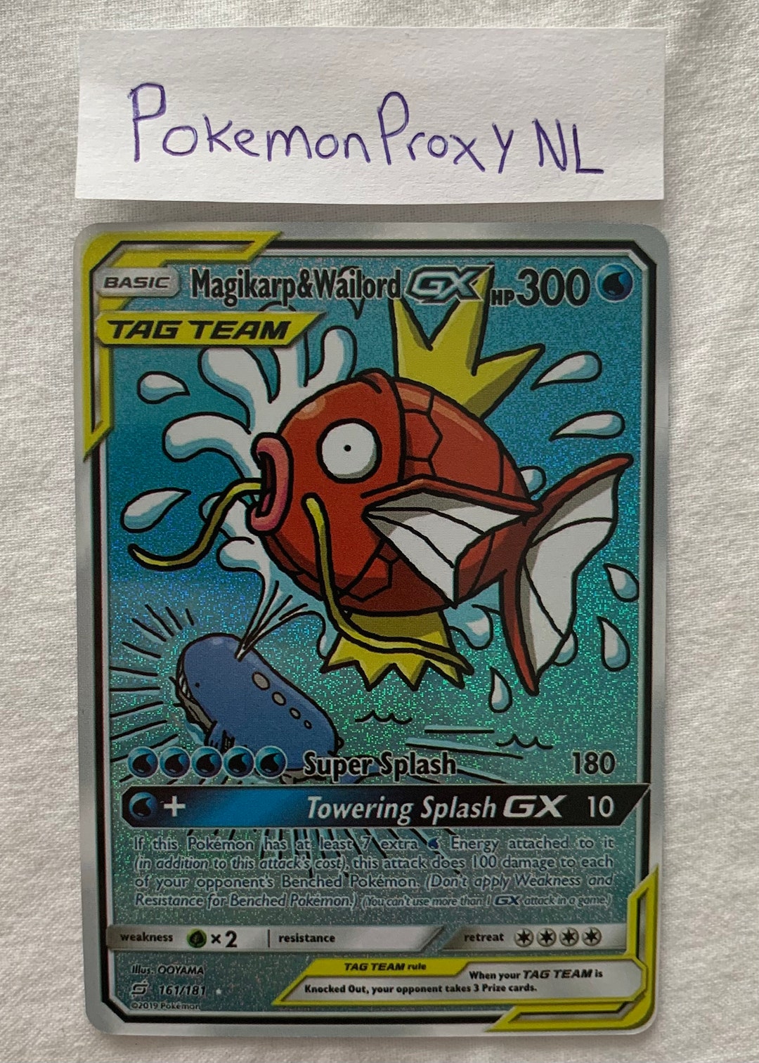 Magikarp & Wailord GX / Team up / 161/181 / 2019 / PROXY Pokémon Card - Etsy