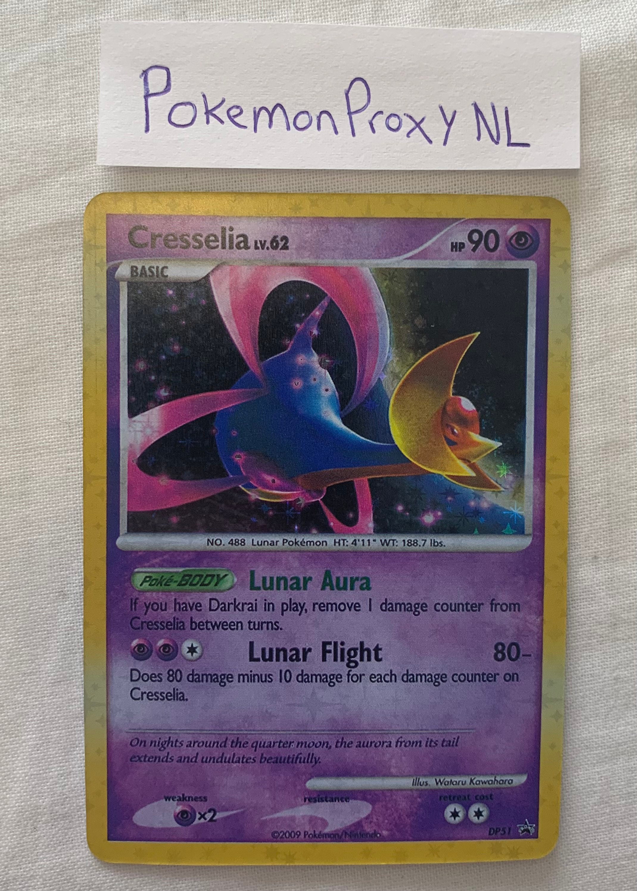 Cresselia Pokemon Card