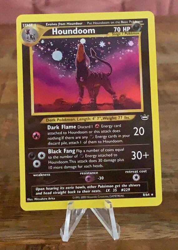 Houndoom first Edition Neo Revelation 8/64 1999 - Etsy