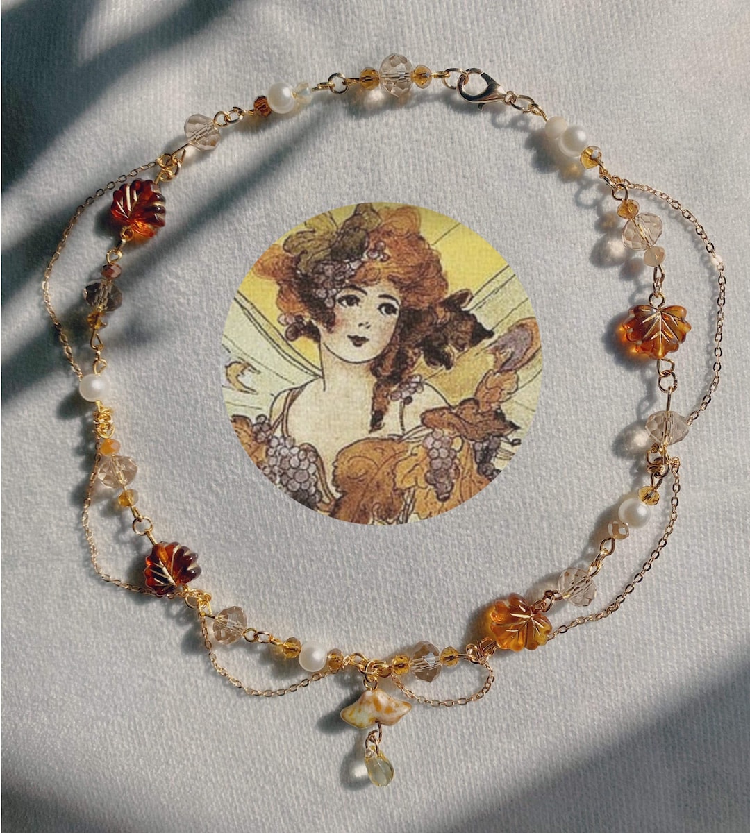 Maple Sugar Fall Fairy Choker Necklace - Etsy