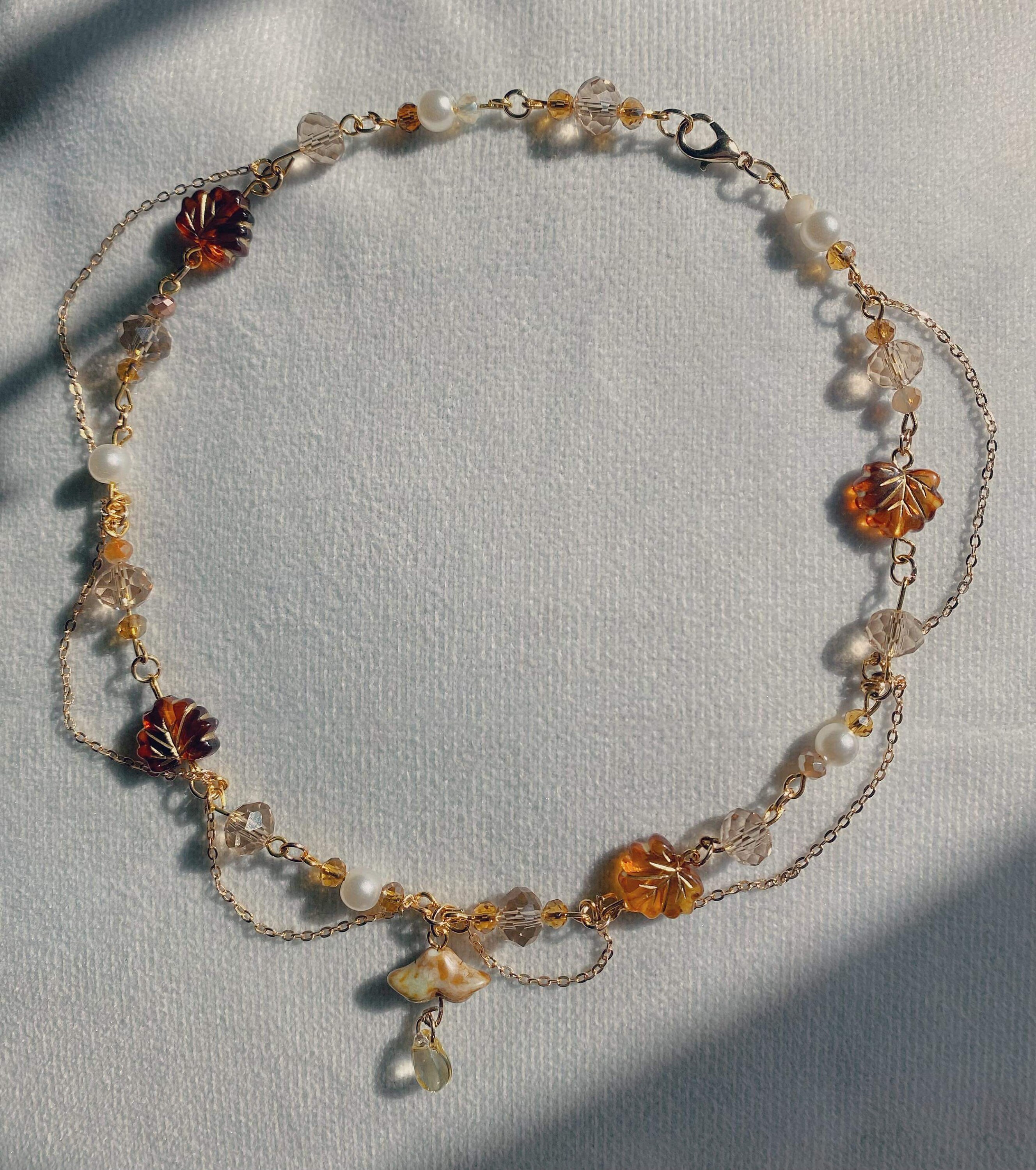 Maple Sugar Fall Fairy Choker Necklace - Etsy