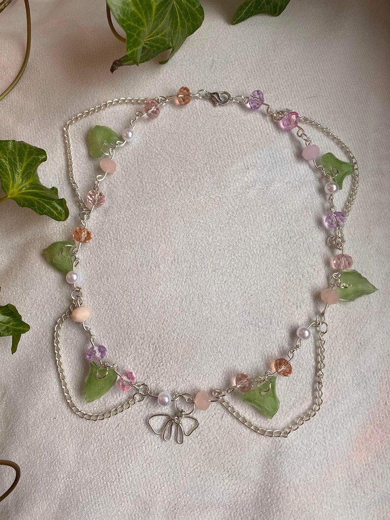 Portals-butterfly/moth Choker Necklace - Etsy