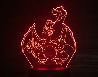 Charizard Lamp - Etsy Australia