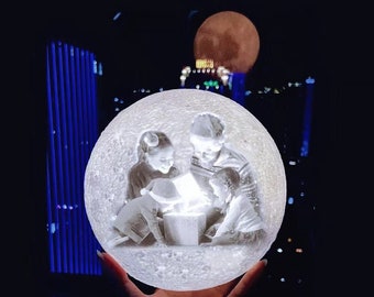 Moon Lamp Custom Photo - Etsy
