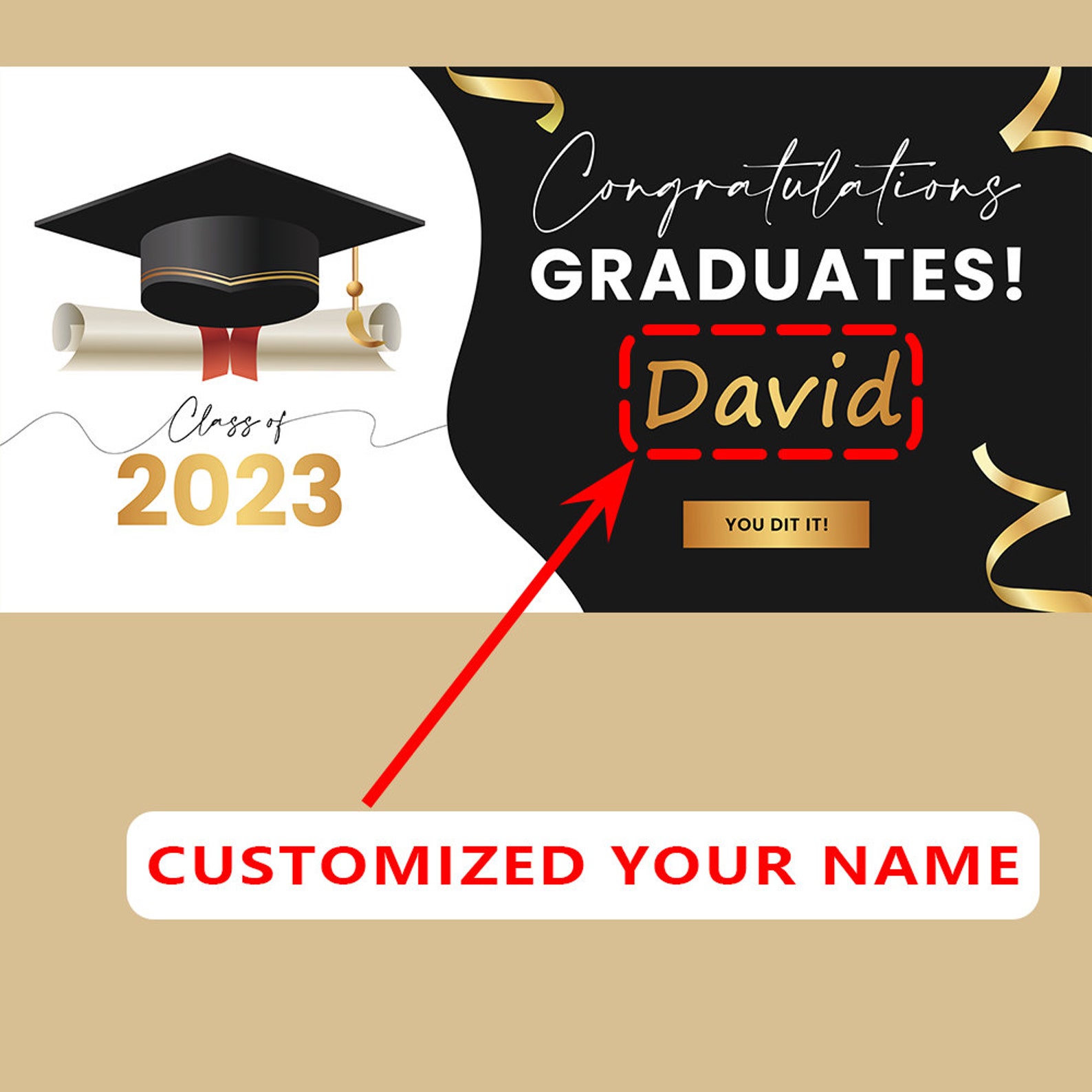 Graduation Banner 2023 Personalized,personalized Graduation Gift ...
