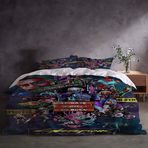Cyberpunk 2077 Bedding - Etsy