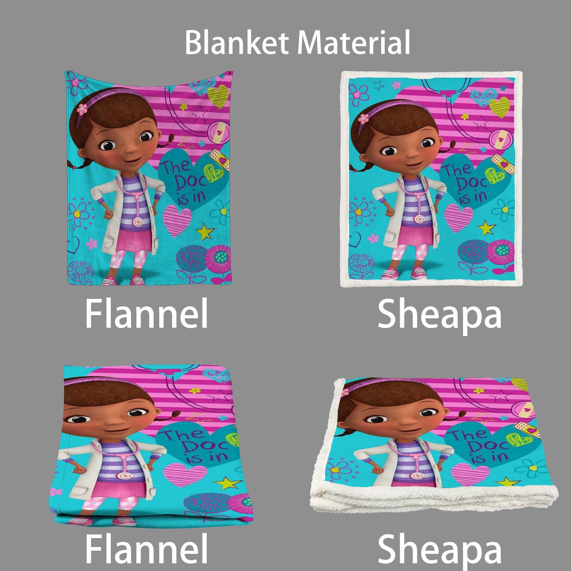 Retro Doc Mcstuffins Blankets Custom Name Tapestry Christmas - Etsy