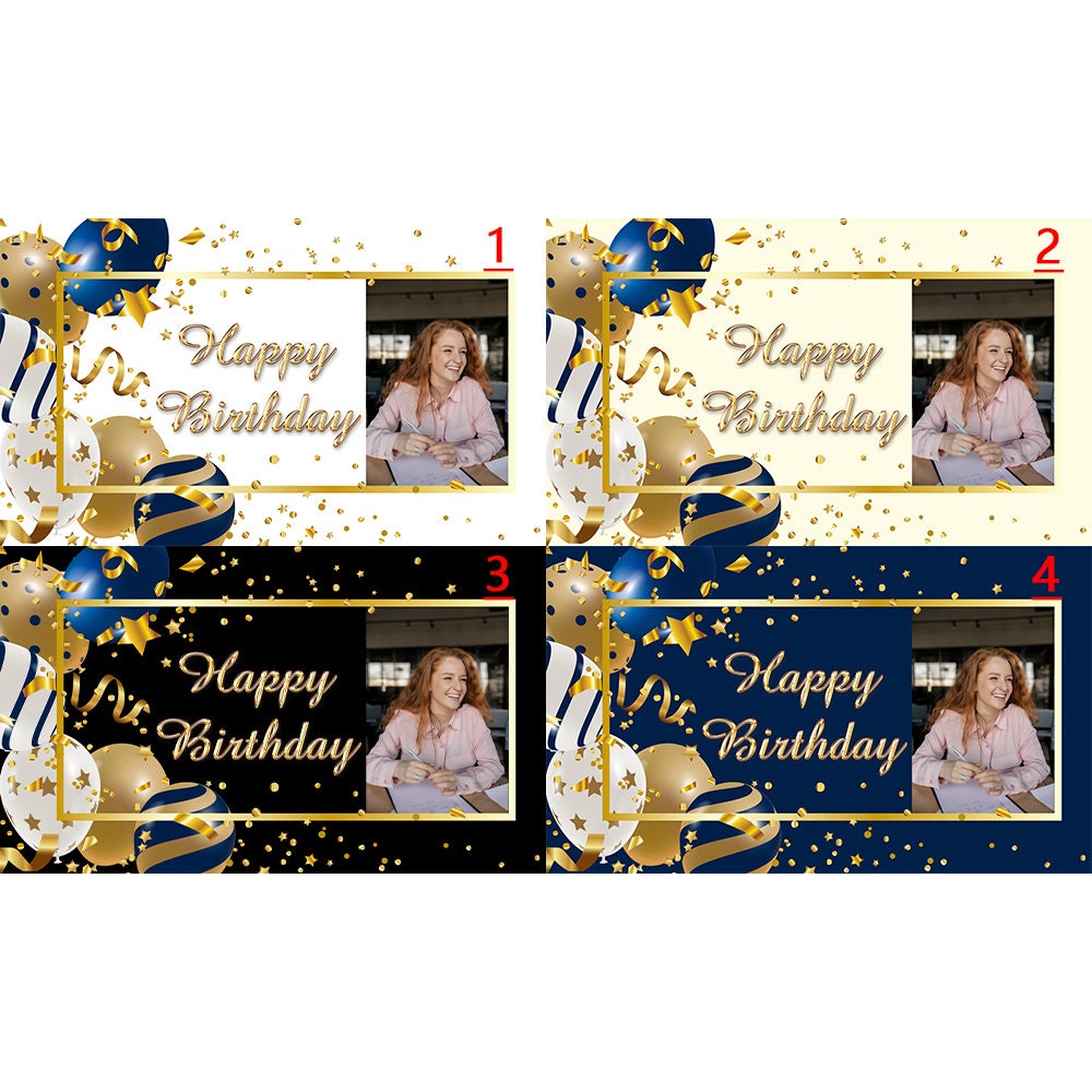 Picture Banner Birthday Custom,personalized Birthday Banner,custom ...