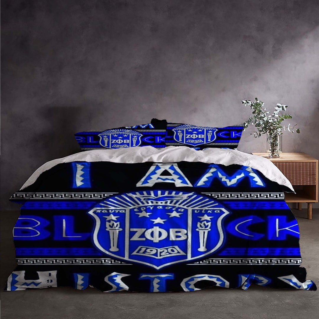 Zeta Phi Beta Light Weight Three-piece Quilt Cover Set Christmas Gift ...