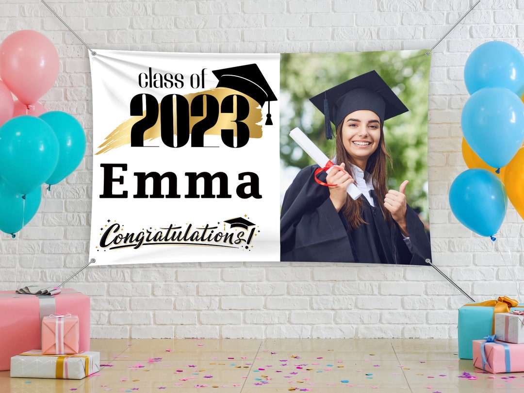Personalized Graduation Banner Photo,graduation Banner 2023 ...