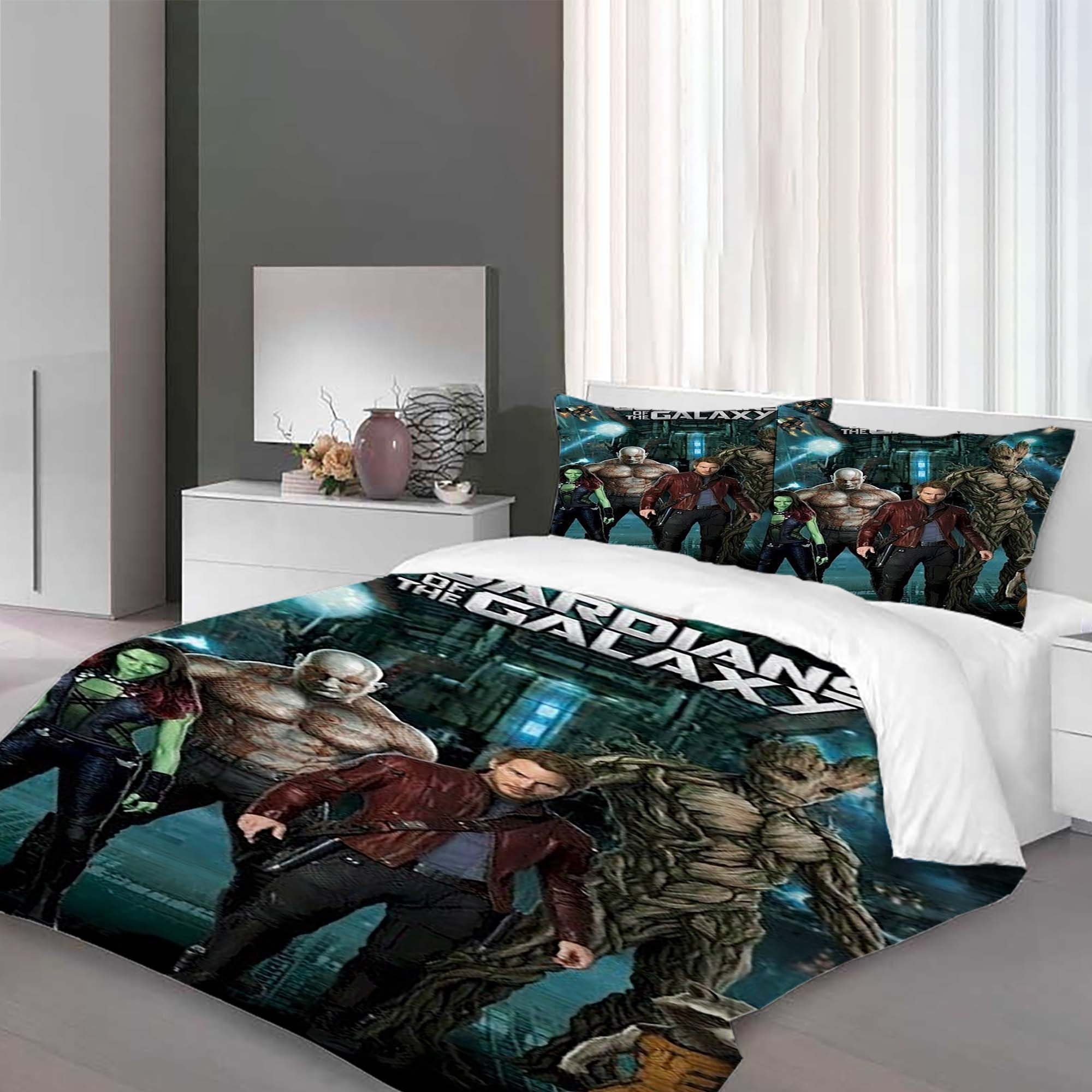 Guardians Galaxy Groot Three-piece Quilt Cover Set Christmas Gift ...