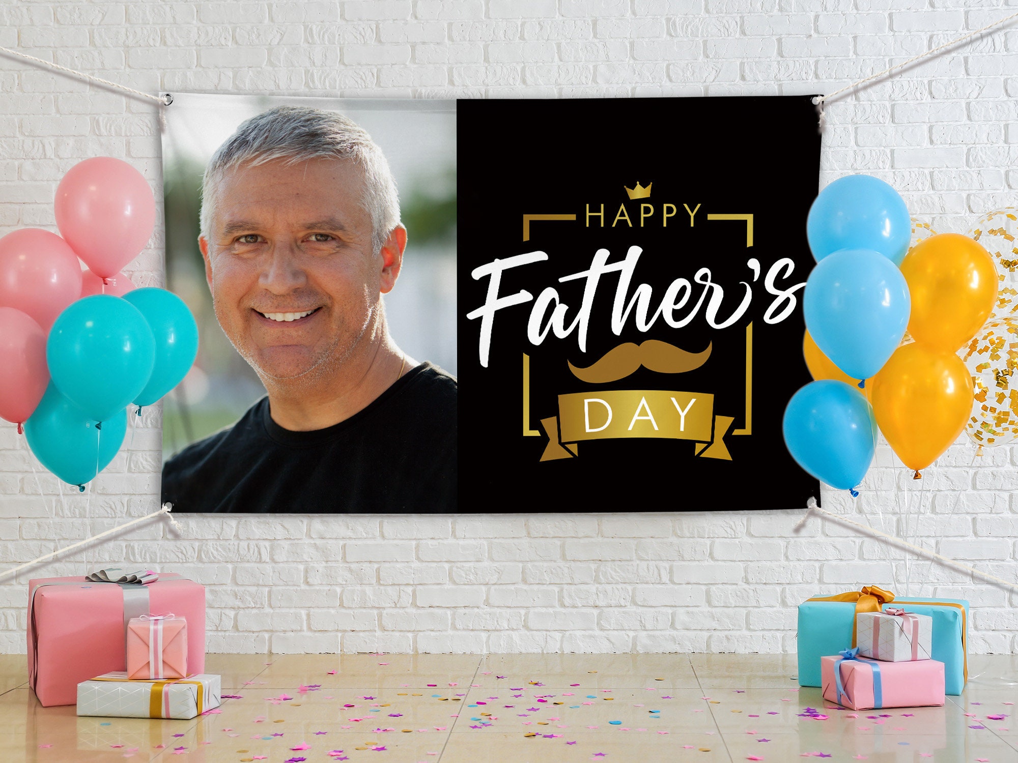 Fathers Day Banner, Printable Bunting, Fathers Day Sign, Dad Banner ...