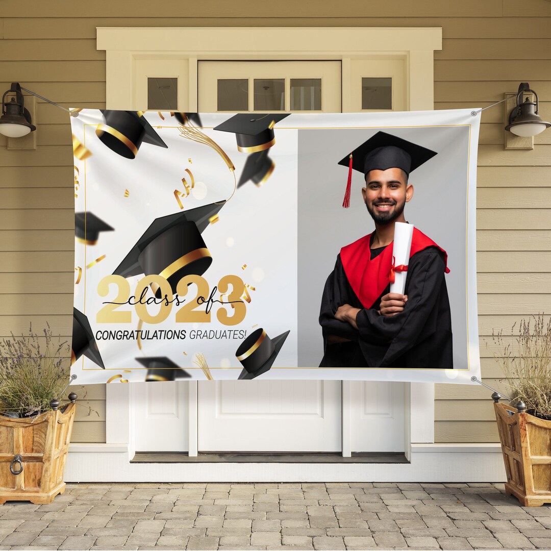 Graduation Banner,personalized Graduation Gift,class of 2023 Graduation ...