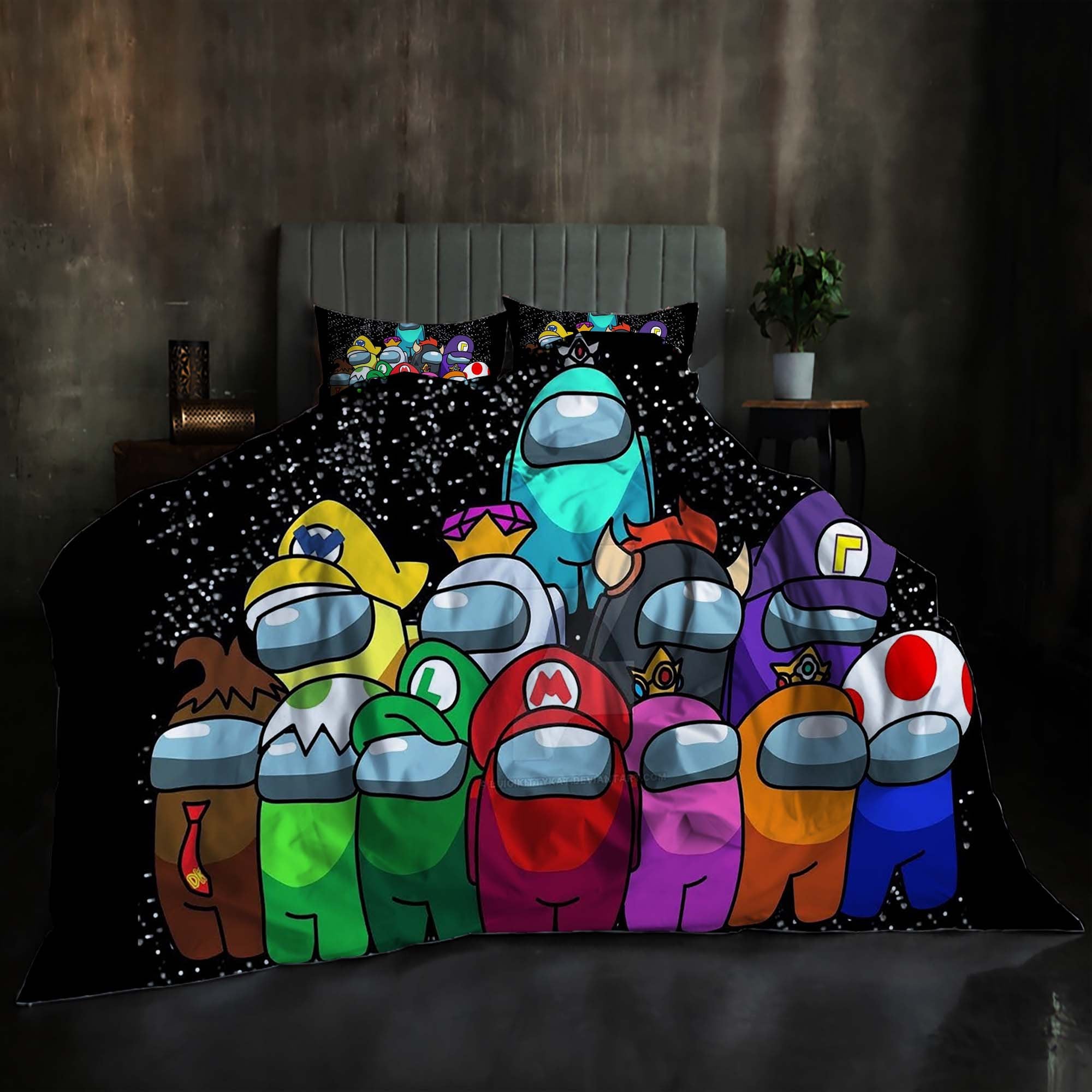 Christmas Among Us Three-piece Quilt Cover Set Christmas Gift ...