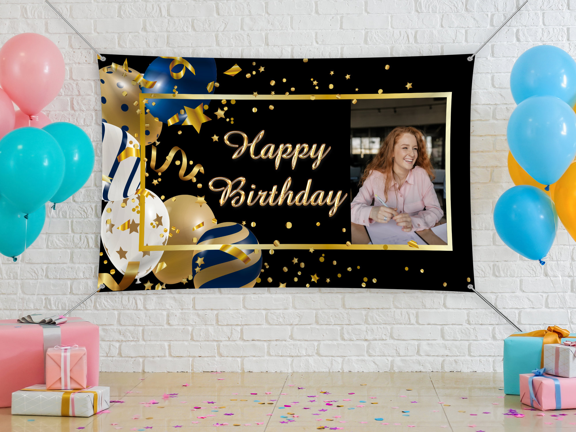 Picture Banner Birthday Custom,personalized Birthday Banner,custom ...