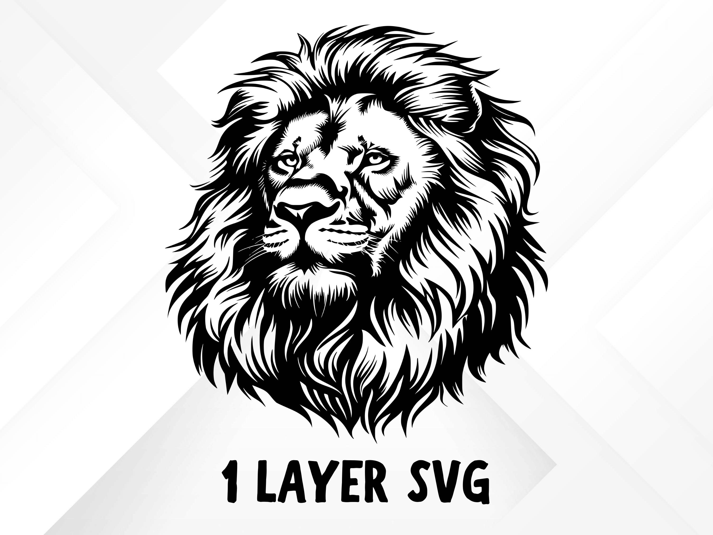 Lion Head SVG Bundle, Lion Head PNG, Lion SVG, Lion Png, Lion Vector ...