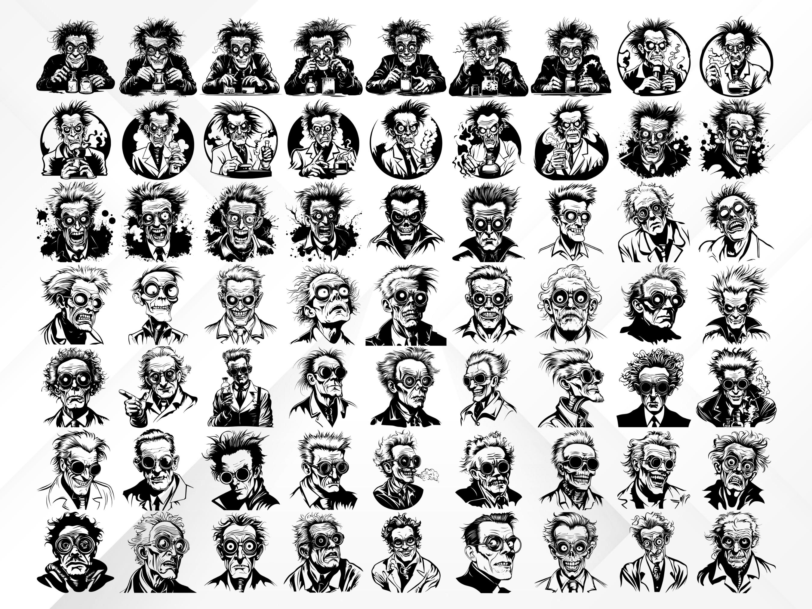 110+ Mad Scientist SVG Bundle, Crazy Scientist Clipart & Science Lab ...
