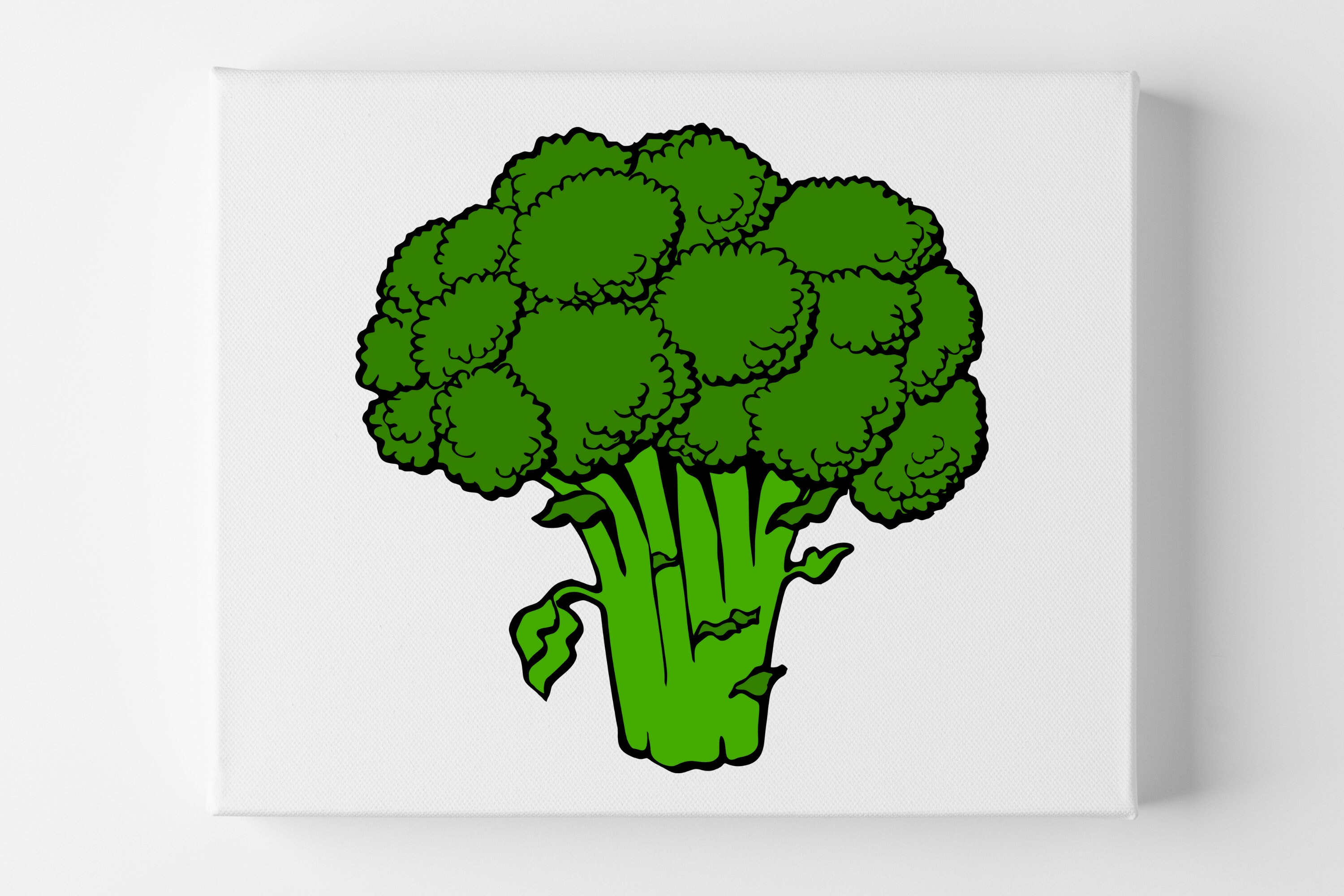 Broccoli Svg, Vegetable Svg - Digital Download Svg, Dxf, Png, Pdf, Svg ...