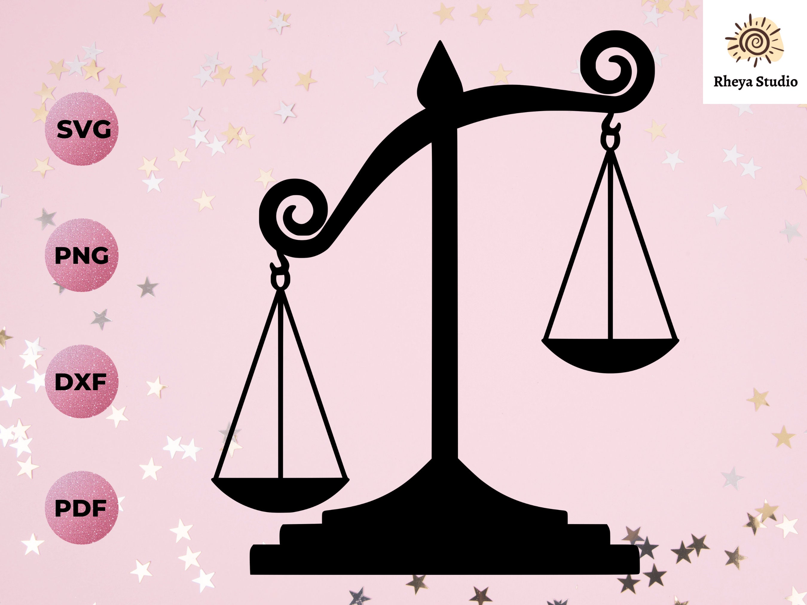 Scales of Justice Svg Scales Svg Lawyer Svg Judge Svg - Etsy