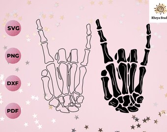 Rock Devil Horns Svg - Etsy