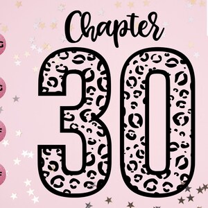 Leopard Chapter 30 Svg, 30th Birthday Svg, Thirty Birthday Svg Digital ...