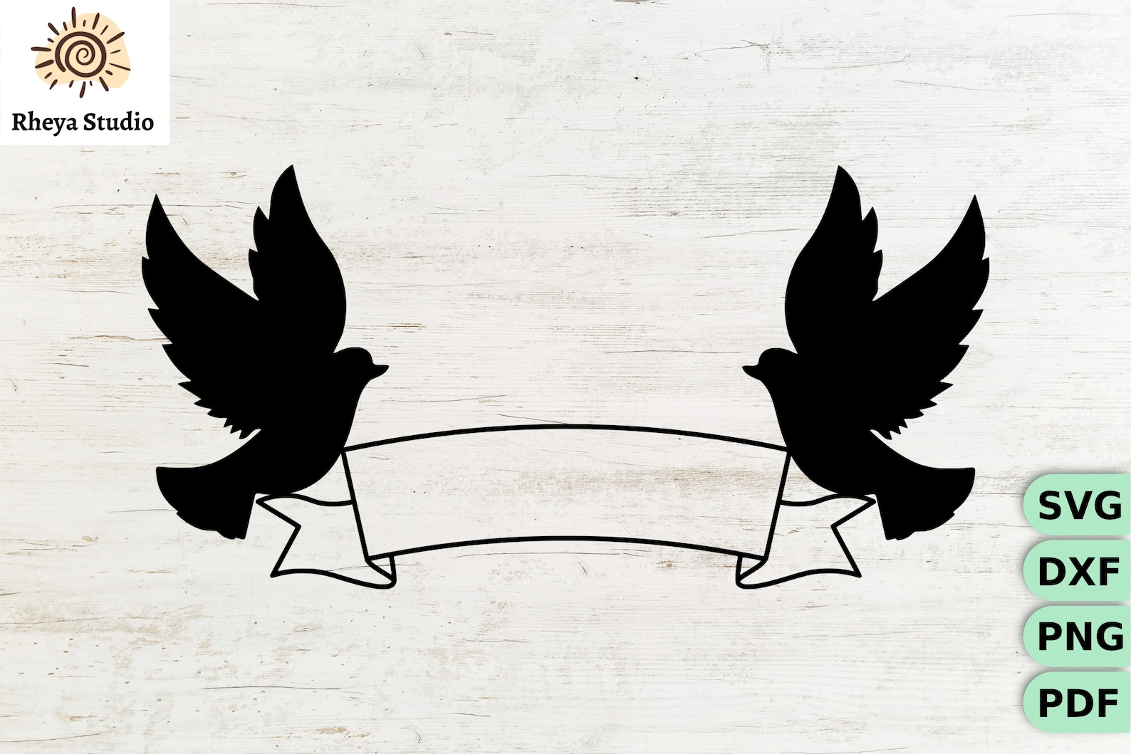 Taube Banner svg Hochzeit Banner svg Taube svg digitaler - Etsy.de