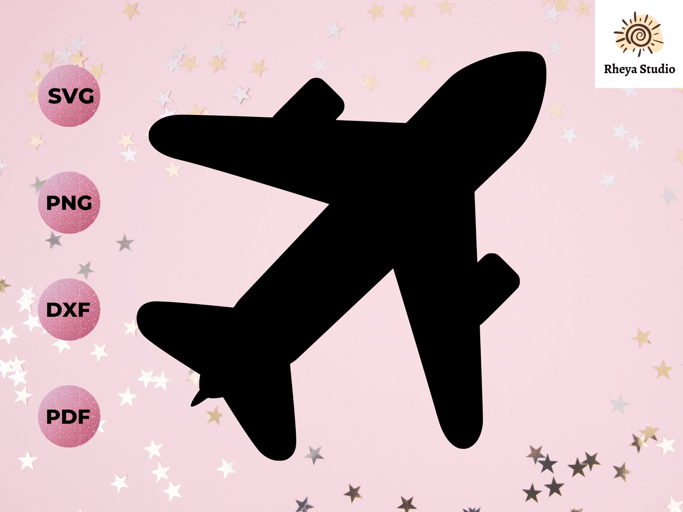 Avión svg Avión svg descarga digital svg dxf png pdf - Etsy México