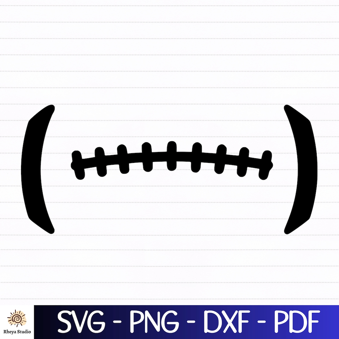 Football Stitches Svg, Football Laces Svg, Football Svg - Digital ...