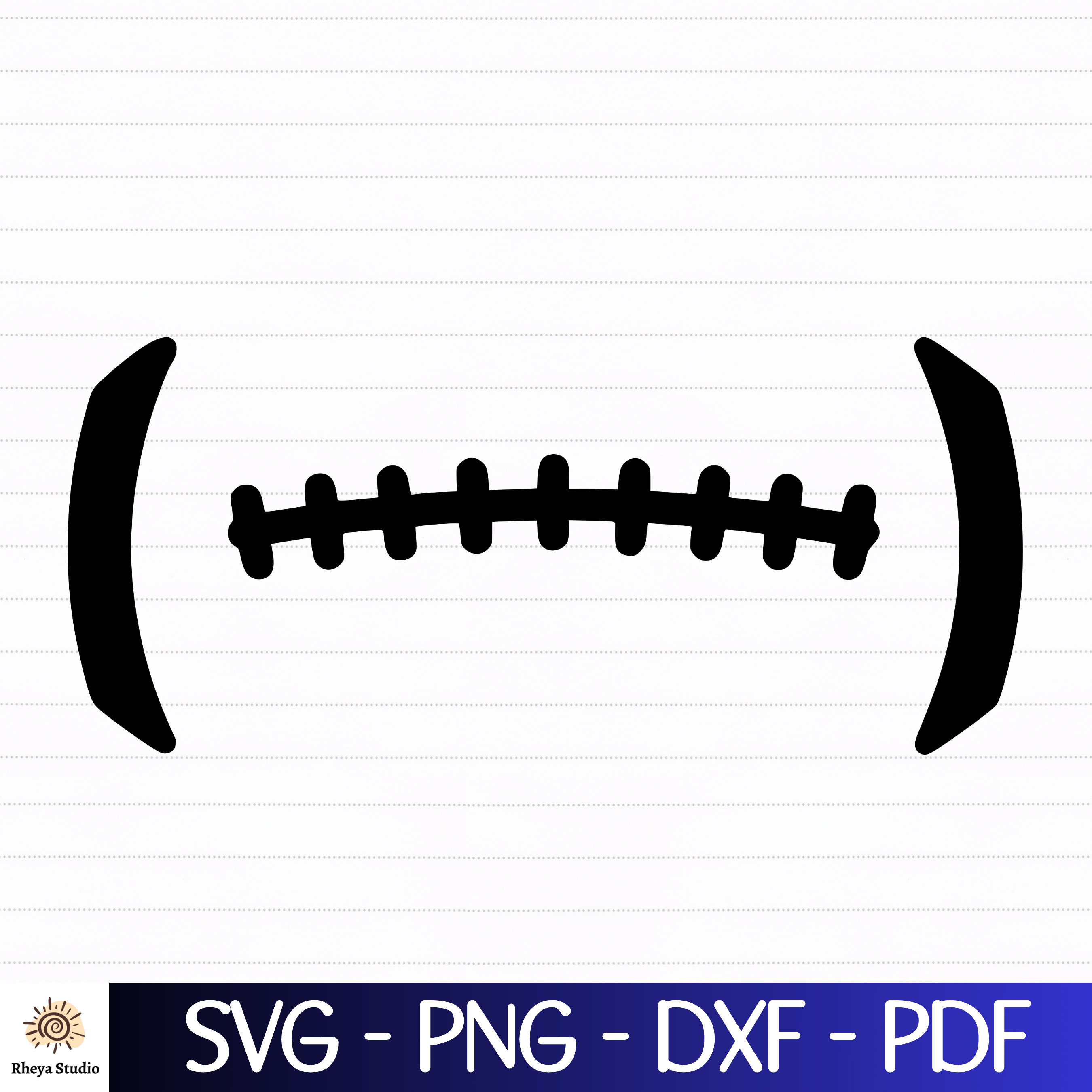 Football Stitches Svg, Football Laces Svg, Football Svg - Digital ...