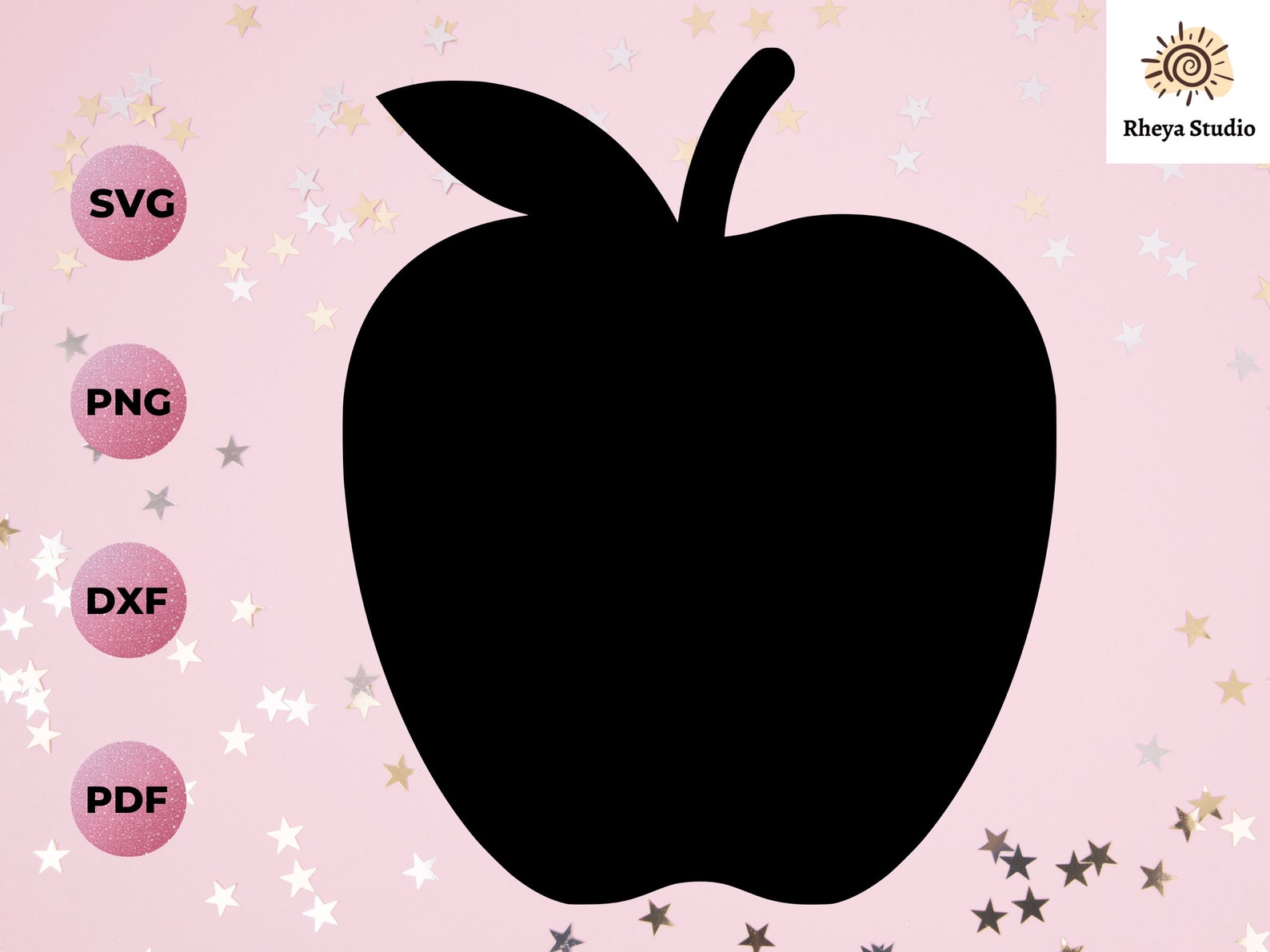 Apple Shape Svg Apple Silhouette Svg Fruit Svg Digital - Etsy Australia
