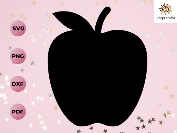 Apple Shape Svg Apple Silhouette Svg Fruit Svg Digital - Etsy Australia