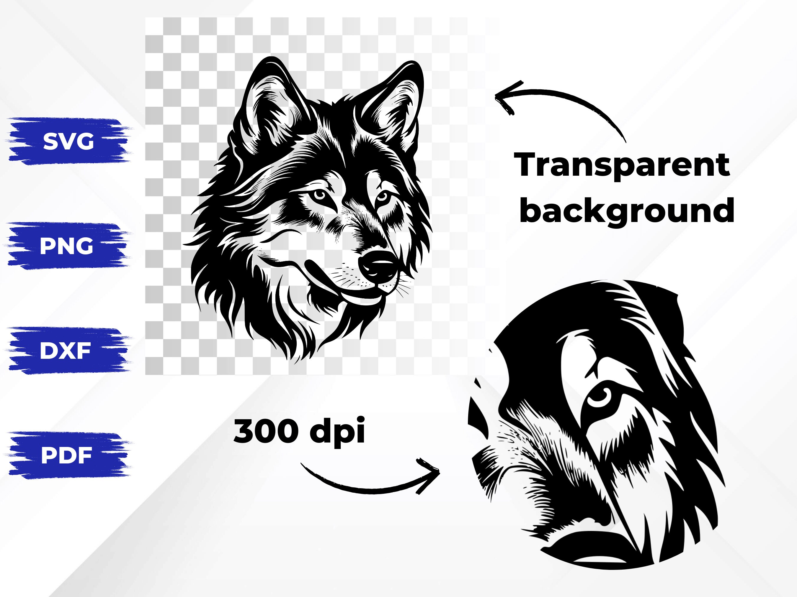 110 Wolf SVG Bundle, Wolf Clipart, Wolf Vector, Wolf PNG - Digital ...