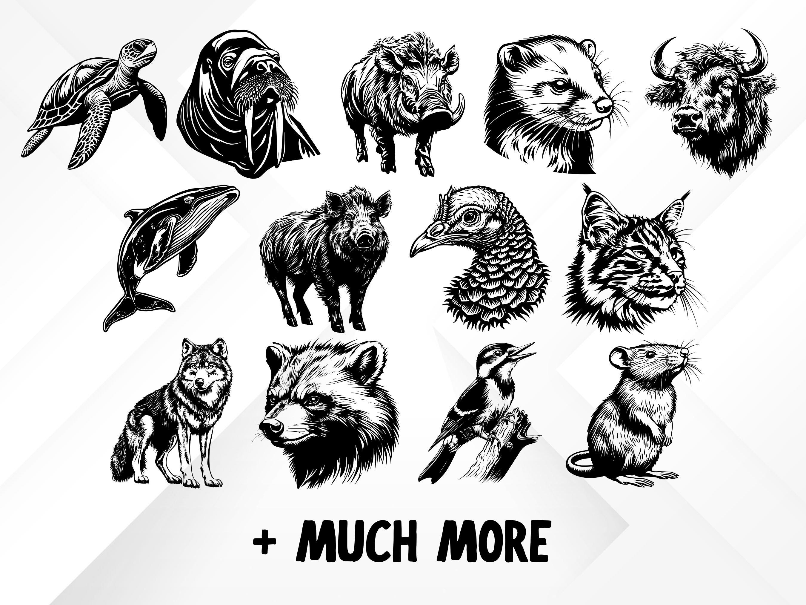1625 Popular Animals SVG Mega Bundle | Wild & Domestic Animal ...