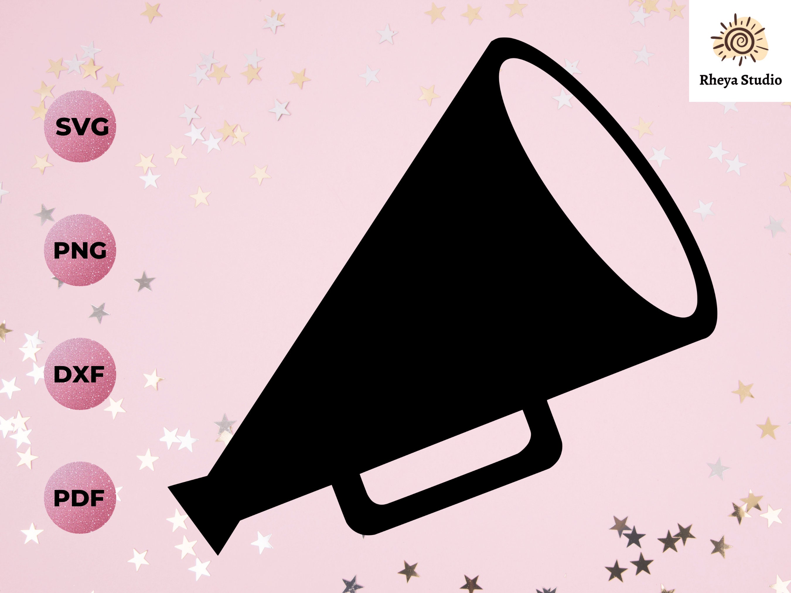 Megáfono svg Cheer svg Cheer Mom svg descarga digital svg - Etsy México