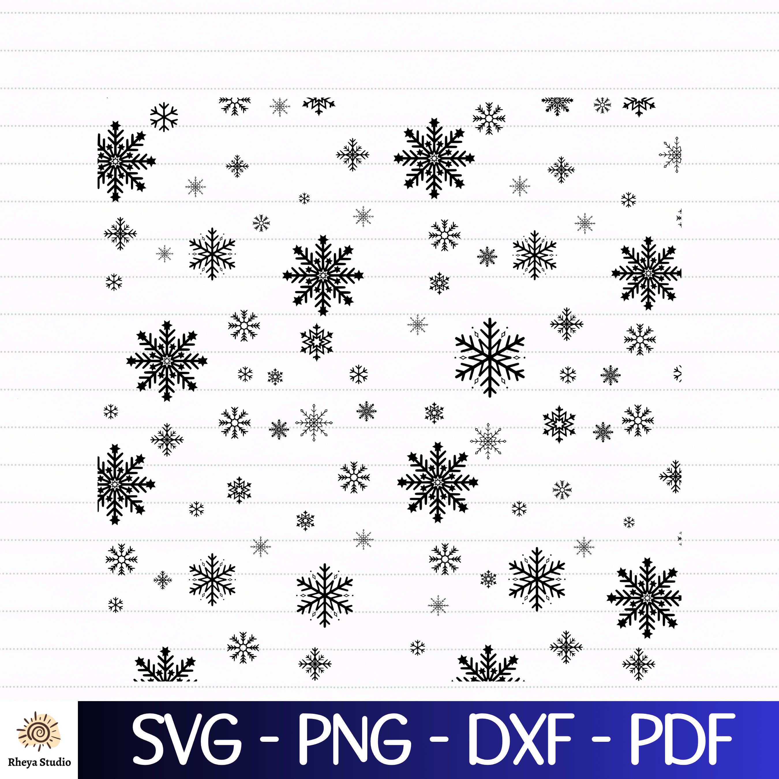 Christmas Svg, Christmas Pattern Svg, Snowflakes Pattern Svg Digital ...