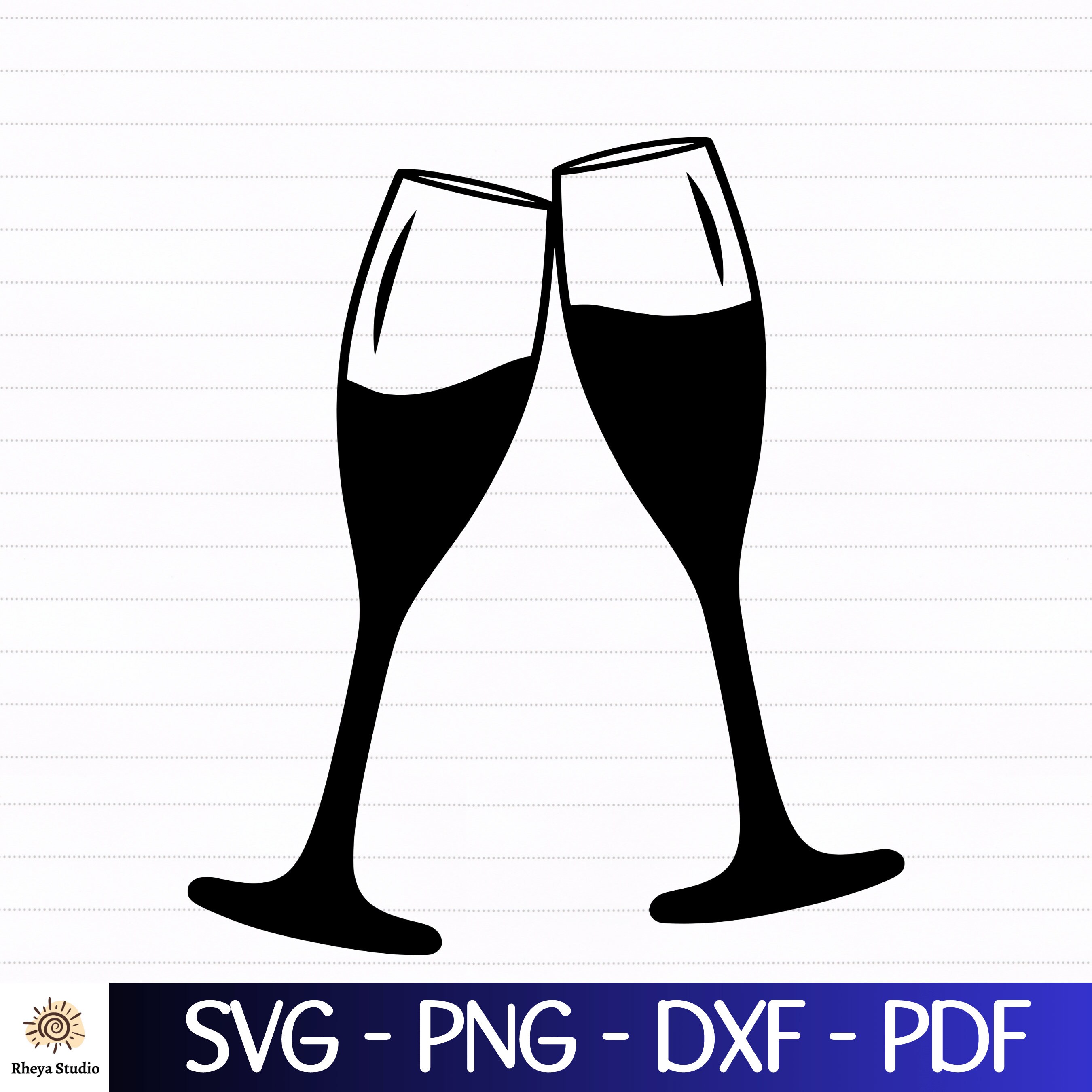 Champagne Glasses Toast Png