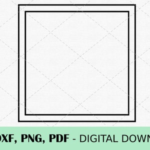 Square Frame Svg Bundle - Digital Download Svg, Dxf, Png, Pdf, Svg ...