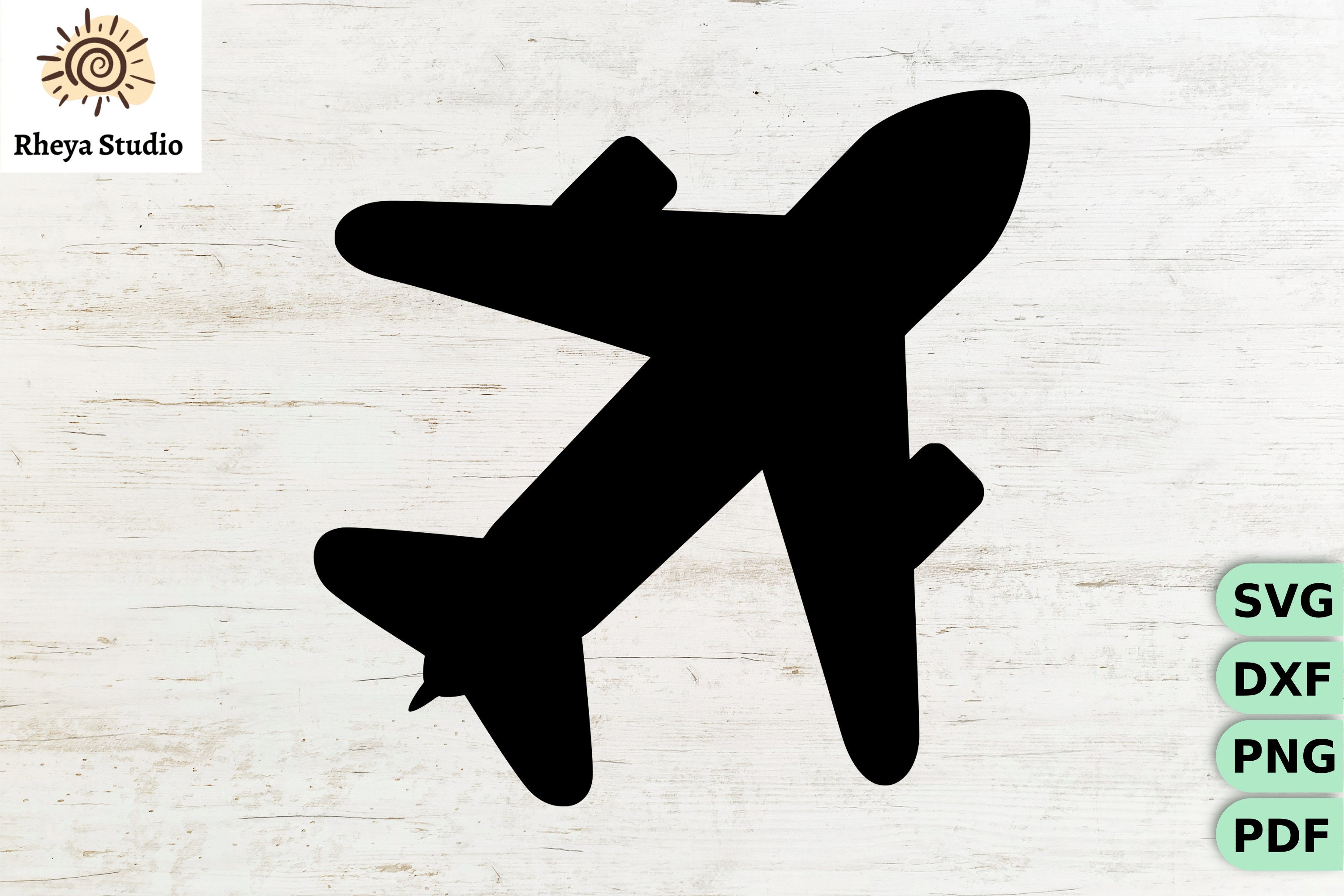 Avión svg Avión svg descarga digital svg dxf png pdf - Etsy México