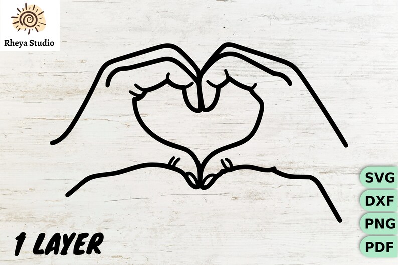 Heart Hands Svg Love Hands Svg Heart Sign Svg Digital - Etsy
